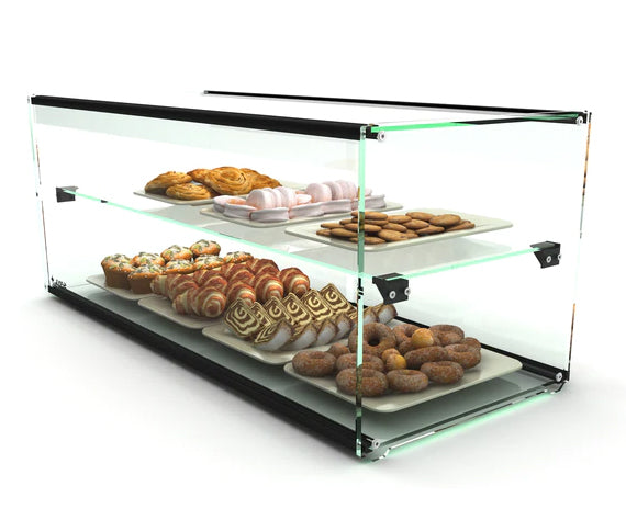 Polar G-Series Counter Display Merchandiser Square Glass - 120L - PG00 ...