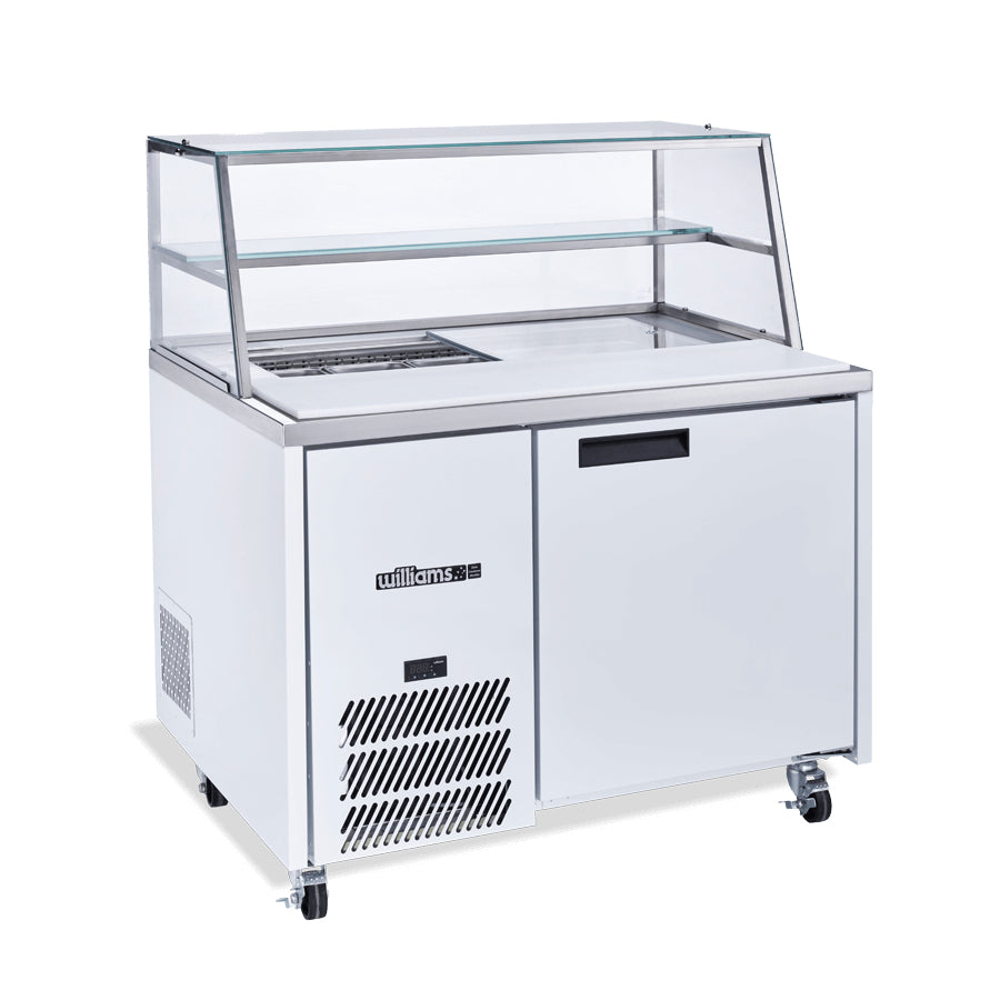 Williams Jade Sandwich - One Door Prep Counter Fridge With Blown Air W ...