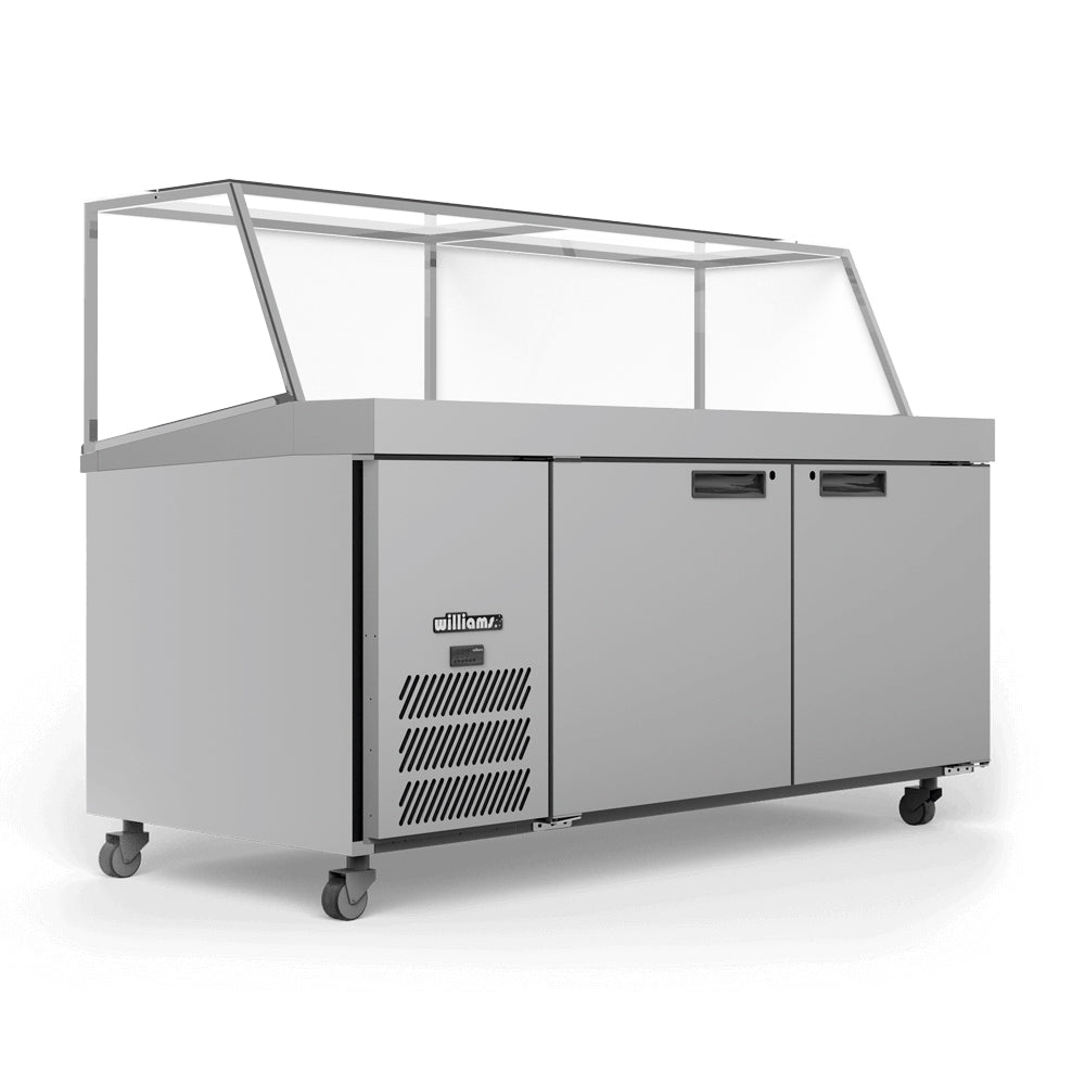 Williams Banksia - Two Door Prep Counter Fridge With Angled Blown Air ...