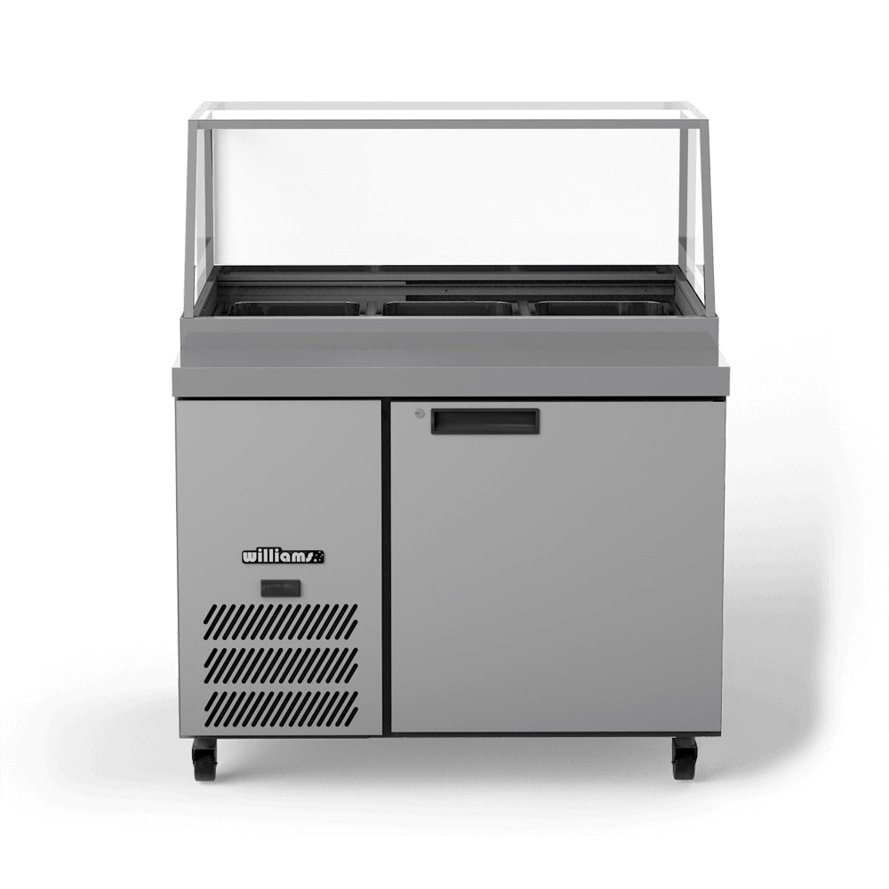 Williams Banksia - One Door Stainless Steel Prep Counter Fridge With F ...