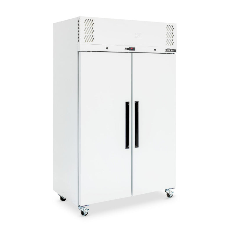 Williams Pearl - Two Solid Door White Colorbond Upright Storage Freeze ...