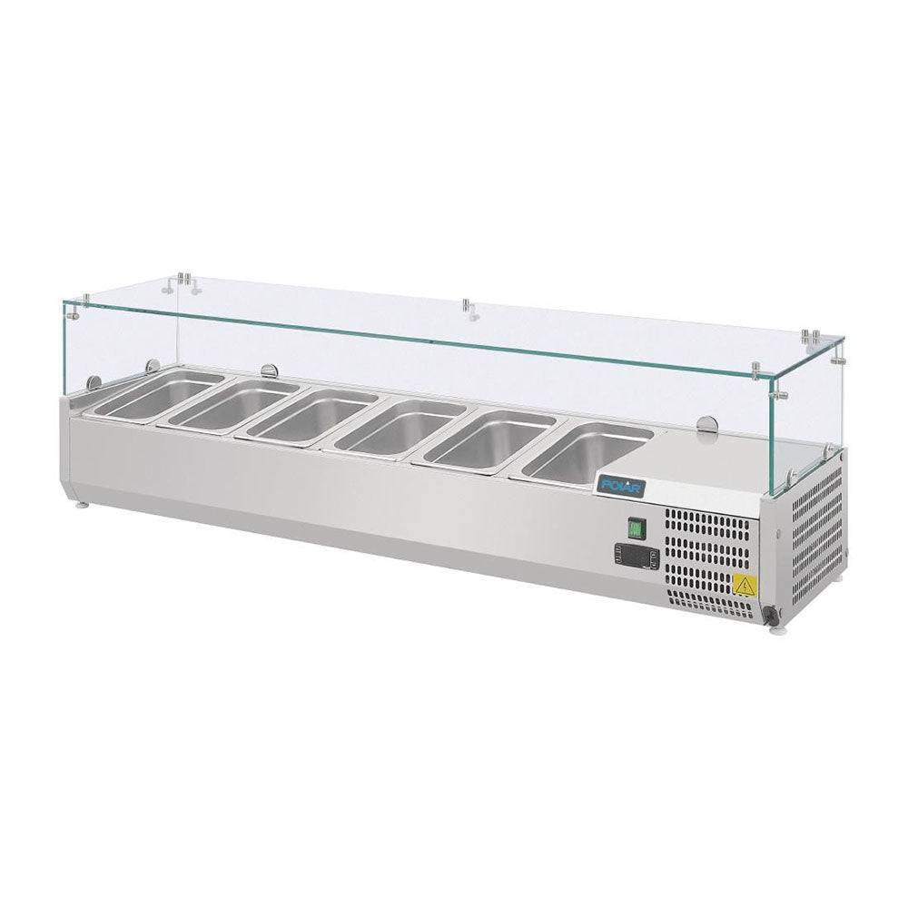 Polar G-Series Countertop Prep Fridge 6 x 1/4GN - AB090-A — Commercial ...